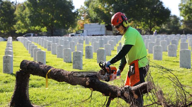 Forestry Team Honors Veterans at Fort Logan National Cemetery During ...