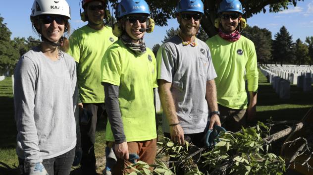 Forestry Team Honors Veterans at Fort Logan National Cemetery During ...